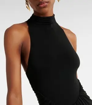 Alaïa Halterneck Draped Gown