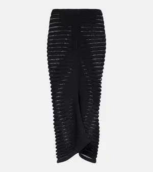 Alaïa Skeleton Knitted Midi Skirt