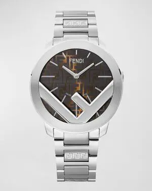 Fendi F Is Stainless Steel Bracelet Watch 41mm - Brown Nero  display picture 1