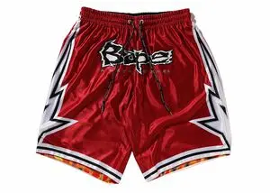 A BATHING APE Reversible Basketball Shorts - Red