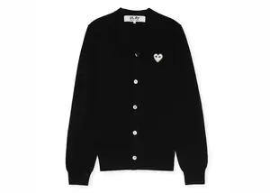Play Comme Des Garcon Knit Cardigan - Black
