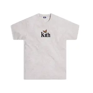 Kith Monarch Butterfly Tee Shirt Light Heather Grey