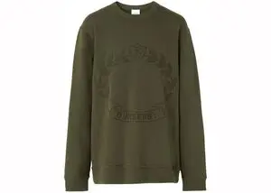 Burberry Oak Leaf Crest Embroidered Sweatshirt