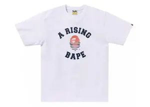 A BATHING APE A Rising Tee Shirt - White