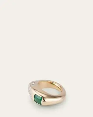 UNIFORM OBJECT 18k Yellow Gold Ring With And Diamond