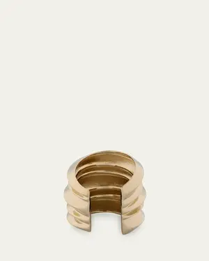 Saint Laurent Stacked Cuff Bracelet