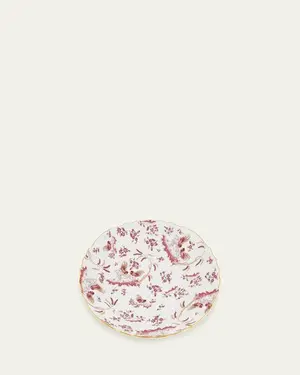 GINORI 1735 Oro Di Doccia Magenta Round Flat Plate