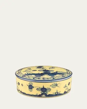 GINORI 1735 Citrino Round Covered Box Oi Citrino
