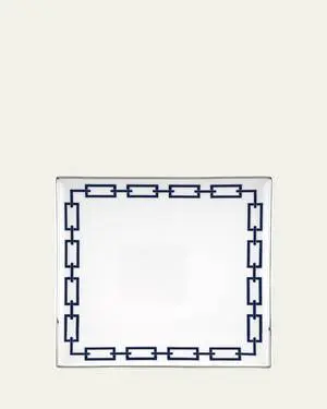 GINORI 1735 Catene Blue Squared Plate Sapphire