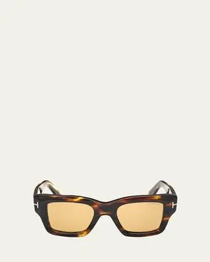 TOM FORD Ilias Acetate Square Sunglasses