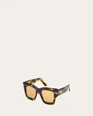 TOM FORD Ilias Acetate Square Sunglasses