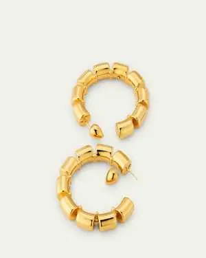 Alaïa Goldtone Coil Hoop Earrings