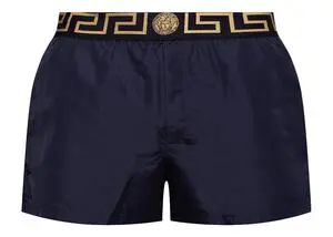 Versace Medusa Logo Swim Shorts - Navy Blue