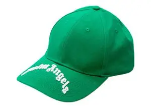 Palm Angels Curved Logo Baseball Cap - Green