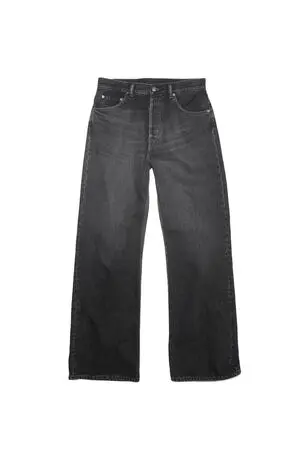 Acne Studios Mid Rise Loose Bootcut Rigid Denim Jeans