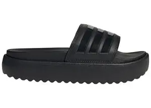 Adidas Adilette Platform Slides - Core Black