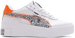 PUMA Cali Wedge Sneakers - Puma White/puma Black/dragon Fire