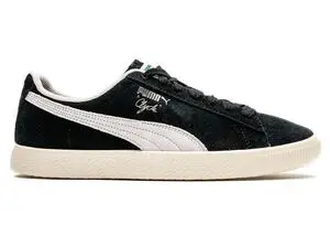 PUMA Clyde Hairy Suedein Black/frosted Ivory Puma Black/frosted Ivory