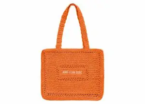 Aimé Leon Dore Crochet Tote Bag - Orange