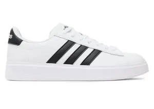 Adidas Grand Court Lace Up Sneakers - Cloud White/core Black
