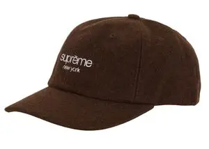 Supreme Waxed Wool 6-panel Cap - Brown