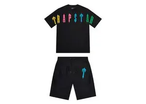 Trapstar Irongate Arch 2.0 Short Set - Black/candy