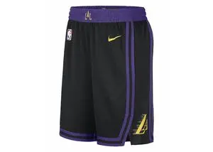 Nike Nike NBA Los Angeles Lakers Swingman City Edition Dri-FIT Shorts - Black