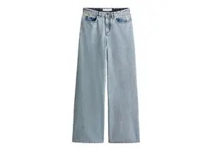 Rokh Two-toned Baggy Jeans - Light Denim Blue