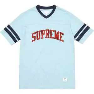 Supreme Glitter Arc Football Top - Light Blue