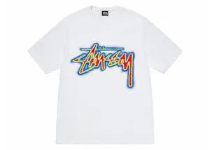 StÜssy Thermal Stock Tee Shirt - White