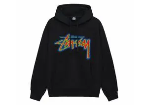 StÜssy Thermal Stock Hoodie - Black