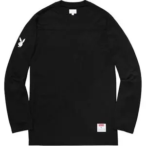 Supreme Playboy Long Sleeve Football Top - Black | Editorialist