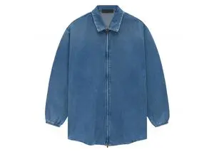 Fear Of God Essentials Core Collection Denim Overshirt - Medium Wash