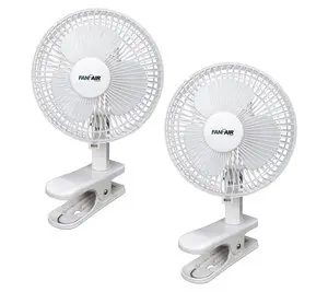 FANFAIR 6' 2-speed Clip-on Fan 2pk - One-color
