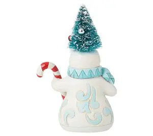 JIM SHORE Pint Snowman Sisal Hat Fig