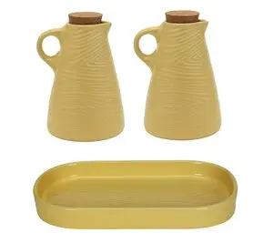 TEMP-TATIONS Woodland S/2 Oil And Vinegar Dispensers - One-color