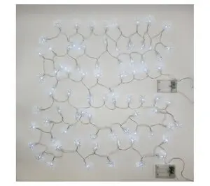 LUMABASE B/o Led Mini Snowflake String Lights S/2 - One-color