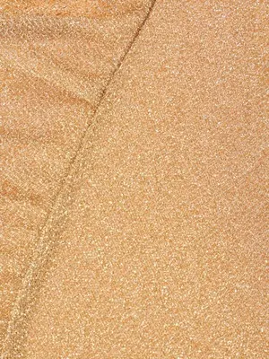 Oseree Semi-sheer Metallic-threading Dress