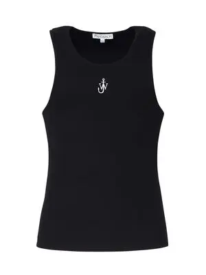 JW Anderson JW Anderson Slim Fit Tank Top - Black