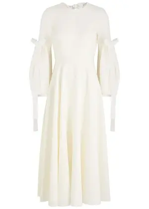 ROKSANDA Calmina Bow-embellished Midi Dress