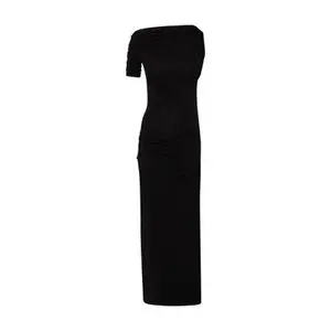 Jacquemus Jacquemus Drapeado Maxi Dress - Black