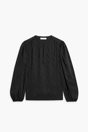 FRAME Satin-jacquard Blouse
