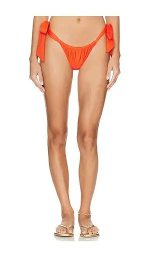 Faithfull The Brand Costa Bikini Bottom - Vermillion
