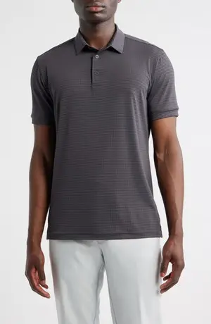 Mizzen+main Copa Pinstripe Polo - Pewter