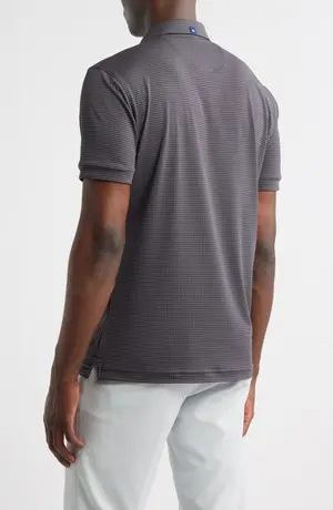 Mizzen+main Copa Pinstripe Polo - Pewter