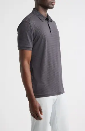 Mizzen+main Copa Pinstripe Polo - Pewter