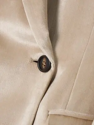 Brunello Cucinelli Asymmetric Velvet Blazer