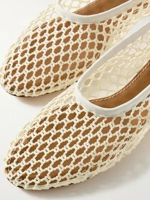 Staud Alba Crocheted Ballet Flats