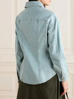 Sea Alba Paneled Denim Shirt