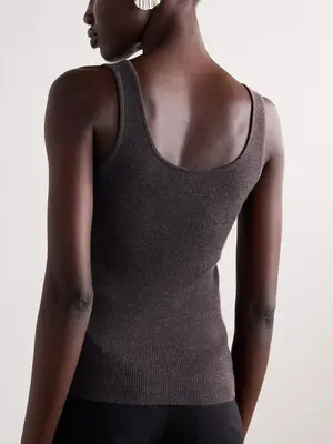 Co Ribbed Cashmere Tank
